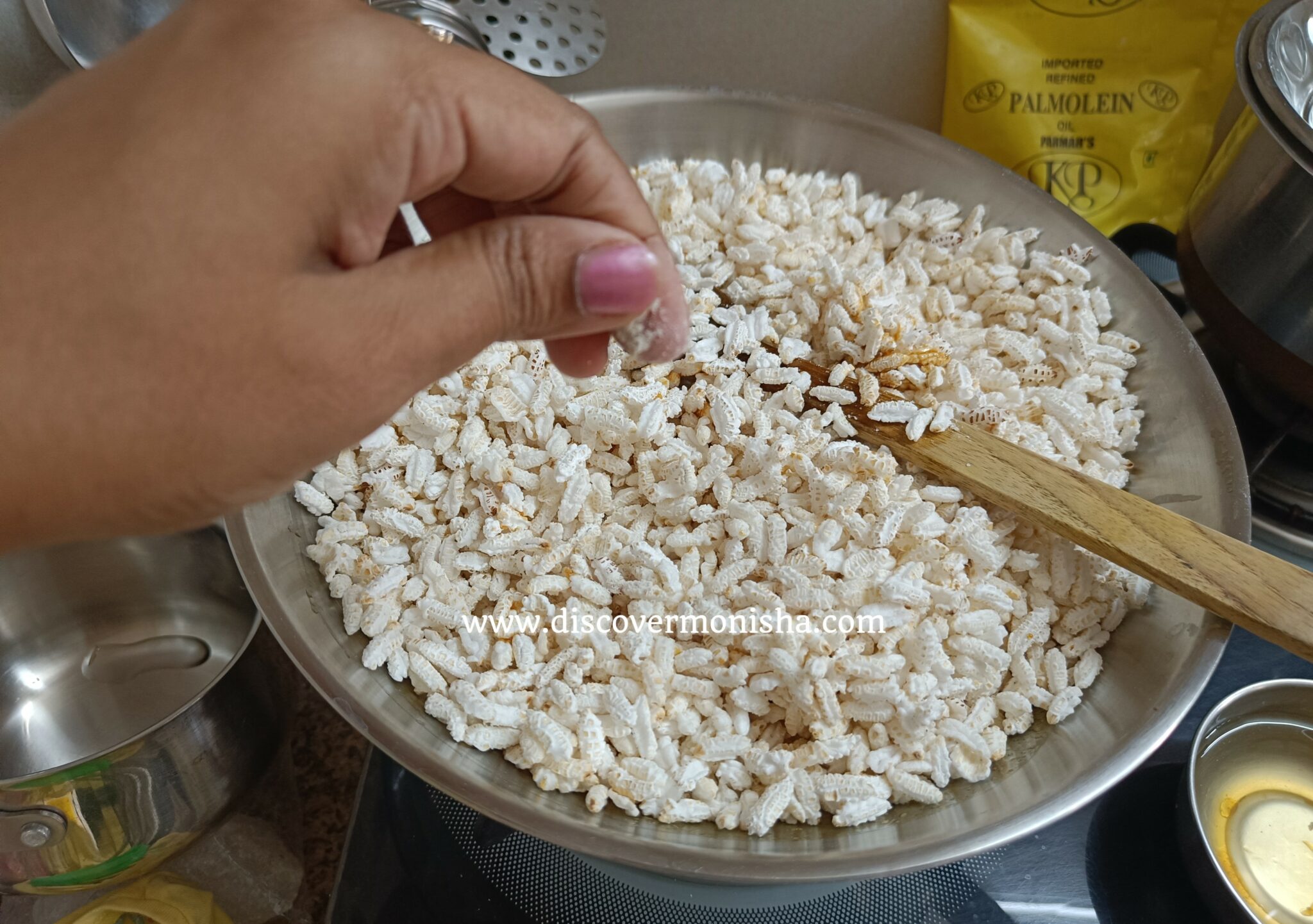 Sweet Nel pori | Karthigai deepam nel pori | Sweet puffed rice ...